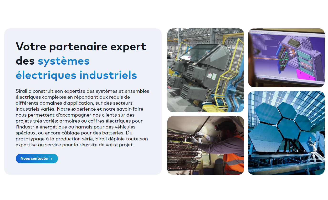 Sirail : Expert des systèmes et ensembles électriques complexes